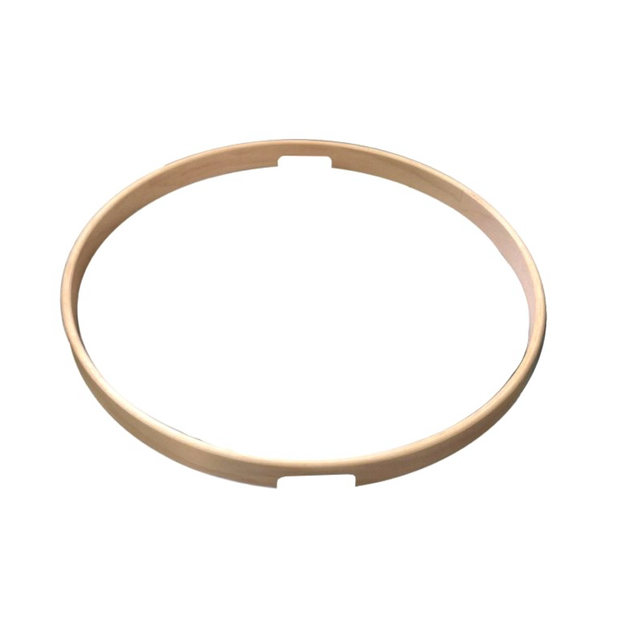 14" Raw Maple Hoop 1 inch tall - Bottom Snare Side — Drum Maker