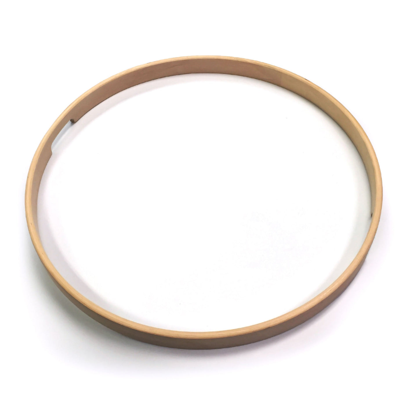 14" Raw Maple Hoop 1 inch tall - Bottom Snare Side — Drum Maker